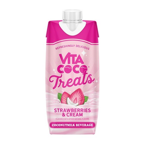 Vita Coco Treats Strawberries & Cream Coconut Milk Drink - 16.9 Fl Oz Box : Target