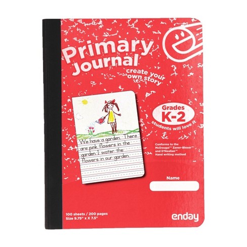 Enday 100 Ct. Primary Journal Story Composition Notebook, Red : Target