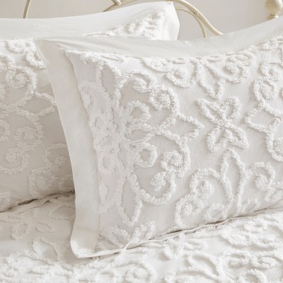White Amber Cotton Chenille Daybed Cover Set : Target