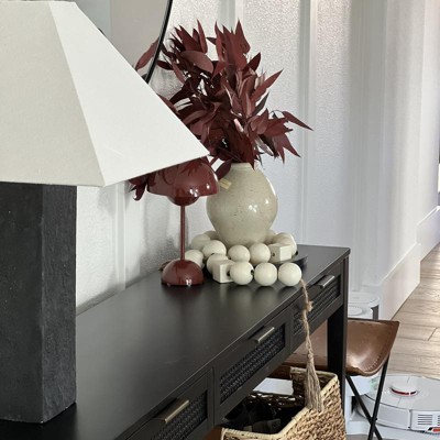 East Bluff Woven Drawer Console Table Black - Threshold™ Designed With ...