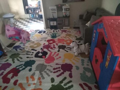 Nuloom Pinkie Handprint Kids Area Rug, 4' 1" X 6', Multi : Target