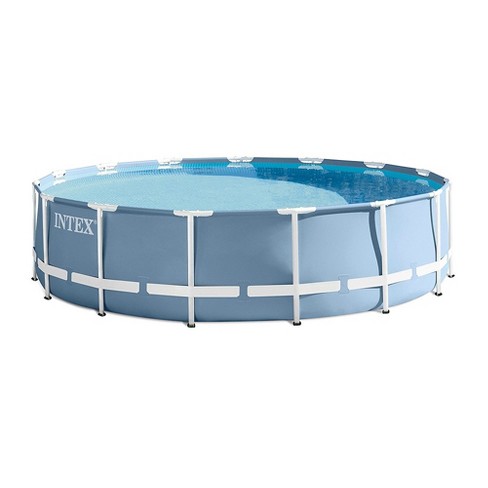 Intex 15ft X 42in Prism Frame Pool Set With Filter Pump, Ladder, Ground ...