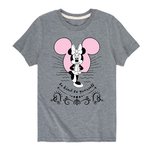 Boys' Disney Be Kind To Yourself Short Sleeve Graphic T-shirt - Heather ...