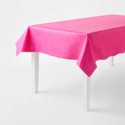 Hot Pink Rectangular Table Cover - Spritz™ : Target