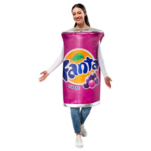 Rubies Fanta Grape Soda Can Adult Costume- One Size Fits Most : Target