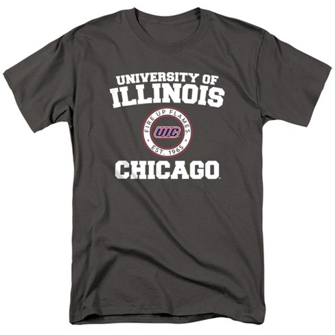 University Of Illinois Chicago Official Circle Logo Adult T-shirt ...