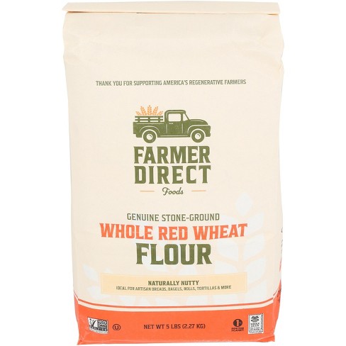 Farmer Direct Foods Flour Whole Red Wheat - Pack Of 8 - 5 Lb : Target