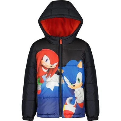 Sonic The Hedgehog Infant Boys’ Heavyweight Hooded Puffer Winter Coat ...