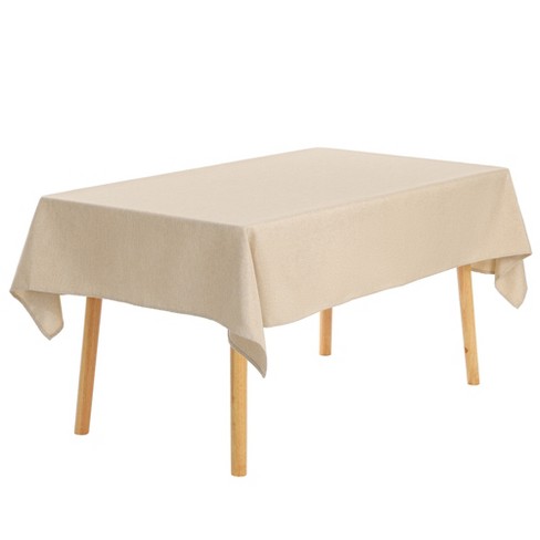 Unique Bargains Rectangle Cotton Linen Waterproof Spillproof Wrinkle ...