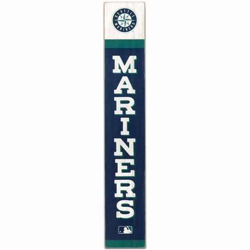 MLB Seattle Mariners Baseball Vertical Wood Sign Panel : Target