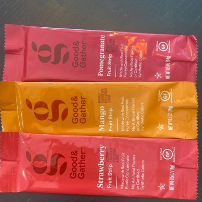 Pomegranate, Mango And Strawberry Fruit Strips Variety Pack - 24oz/48ct ...