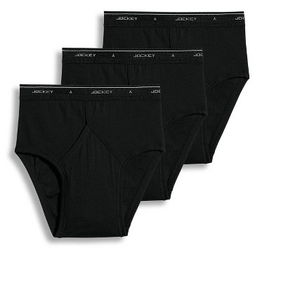 Jockey Men's Classic Low Rise Brief - 3 Pack 34 Black : Target