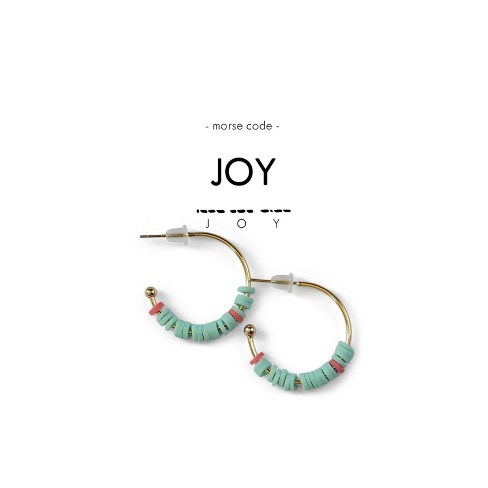 Ethic Goods Women's Morse Code Earring [joy] : Target