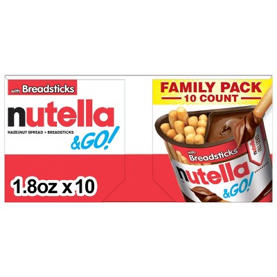Nutella & Go! Hazelnut Spread & Breadsticks - 1.8oz/4pk : Target