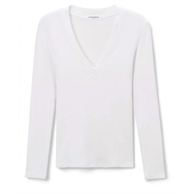 Women's Viola Long Sleeve V-neck Top - Perfectwhitetee L : Target
