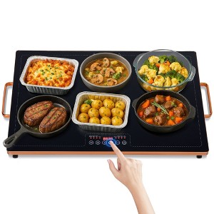WARMOUNTS 24" x 16" Electric Warming Tray - Temperature Control, Timer ...