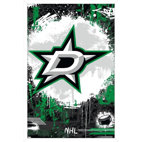 Trends International Nhl Dallas Stars - Maximalist Logo 23 Framed Wall ...