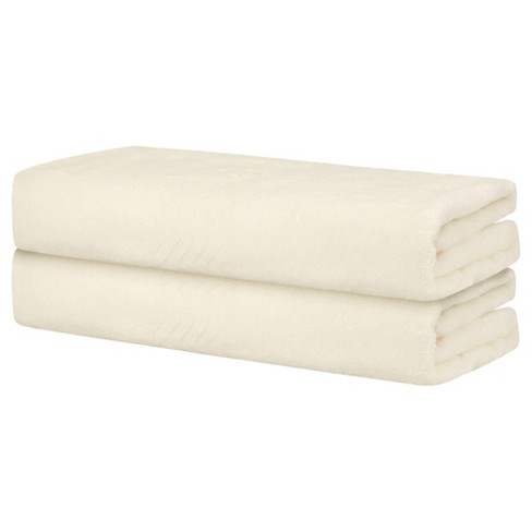 Unique Bargains Absorbent Quick Dry Plush Textured Comfort Bath Towels ...