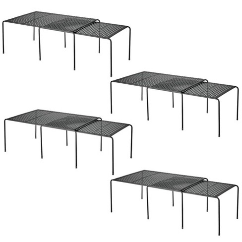 Mdesign Adjustable Metal Kitchen/pantry Shelves: Expandable - 8 Pieces ...
