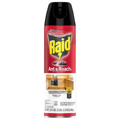 Raid Ant And Roach Killer Fragrance Free - 17.5oz : Target