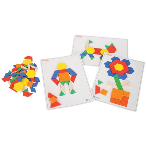 Kaplan Early Learning Pattern Blocks And Picture Cards Set : Target