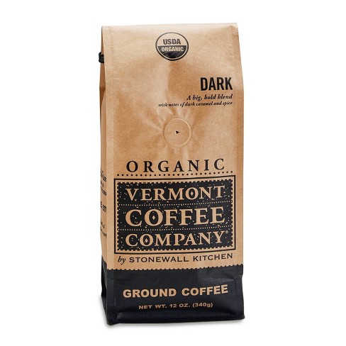 Vermont Coffee Company Organic Dark Roast Ground Coffee - 12oz : Target