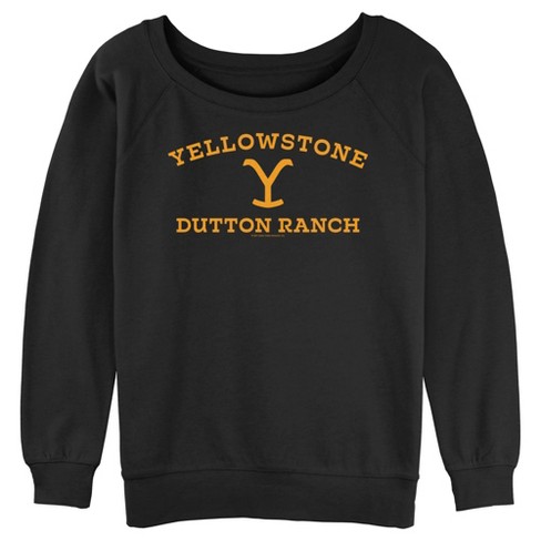 Junior's Yellowstone Large Dutton Ranch Brand Sweatshirt - Black ...