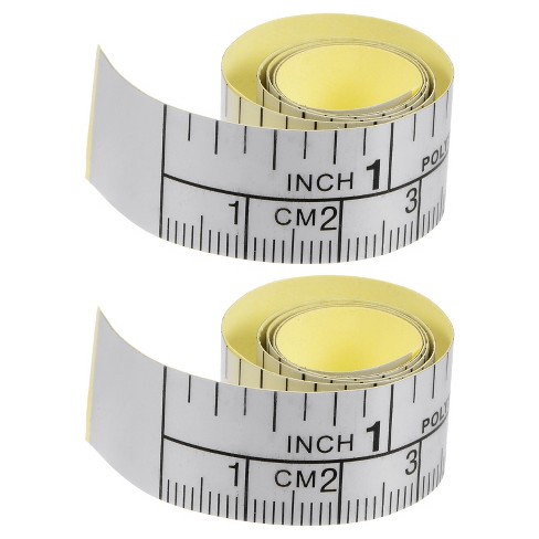 Unique Bargains Self-adhesive Measuring Tape English Metric Left To ...