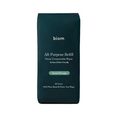 Biom Santal Escape All Purpose Cleaning Wipes Refill - 60ct : Target