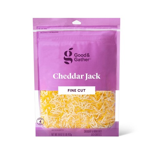 Finely Shredded Cheddar Jack Cheese - 16oz - Good & Gather™ : Target