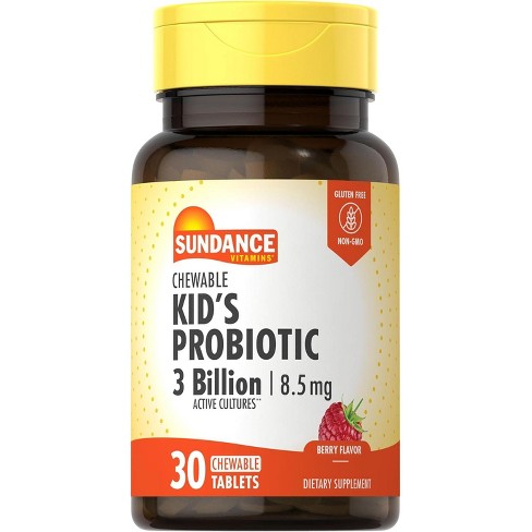 Sundance Vitamins Kid's Probiotic Chewable Tablets Natural Berry Flavor ...