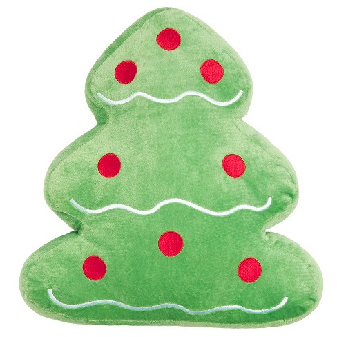 The Lakeside Collection Holiday Shaped Accent Pillows - Christmas Tree ...