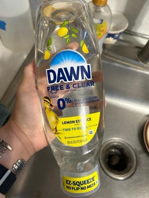 Dawn Lemon Essence Free & Clear Ez Squeeze Dishwashing Liquid - 24.3 Fl ...