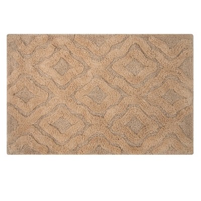Knightsbridge Link Bath Rug Cotton Non Skid Back - 17x24", Natural : Target