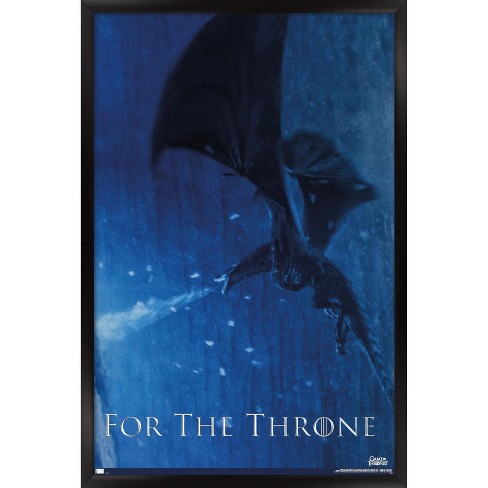 Trends International Game Of Thrones - Viserion Framed Wall Poster ...