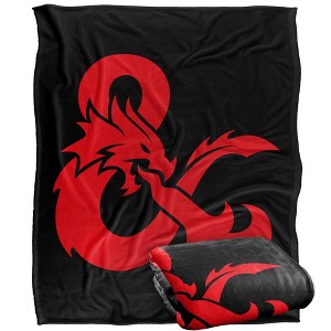 Dungeons & Dragons Ampersand Logo- Silky Touch Blanket - White - 36X58 ...