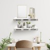 Sorbus Rustic Floating Shelves Set Of 2 Gray : Target
