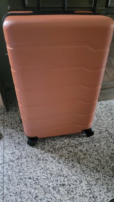 Hardside Large Checked Suitcase Pink - Open Story™ : Target