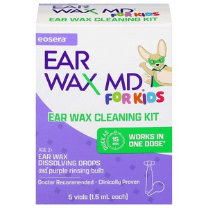 Eosera Ear Wax MD For Kids' Multi-Use Wax Cleaning Kit - 5 vials : Target