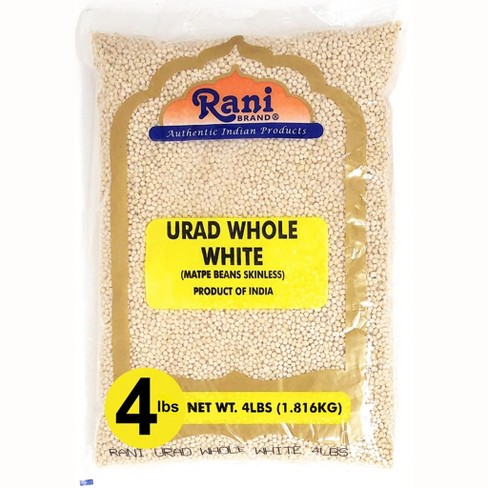 Urad Gota White (matpe Beans Skinless) - 64oz (4lbs) 1.81kg - Rani ...