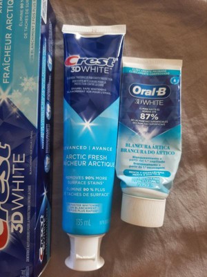 Crest 3d White Advanced Teeth Whitening Toothpaste - Arctic Fresh - 3 ...