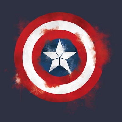 Women's Marvel Avengers: Endgame Cap Smudged Shield T-shirt : Target