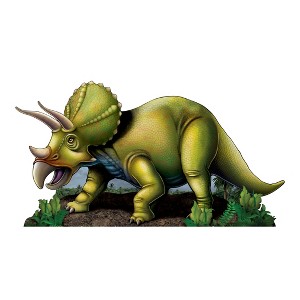 Beistle Triceratops Cardboard Stand-Up with Easel, 3' 5½" x 6' 4¾ ...