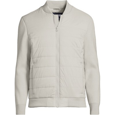 Lands' End Men's Insulated Sweater Jacket - Large - Soft Putty : Target