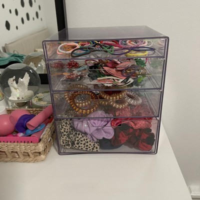 4 Drawer Stackable Countertop Organizer Clear - Brightroom™ : Target