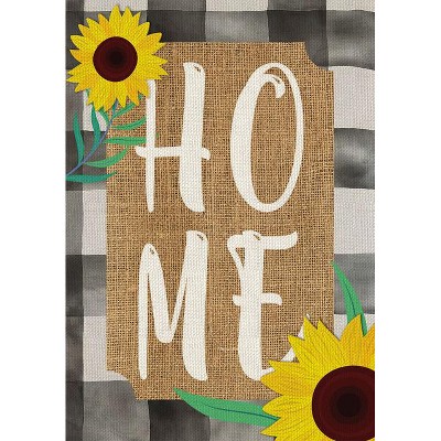 Hello Floral Spring Burlap House Flag Double-sided 28" X 40" Briarwood ...
