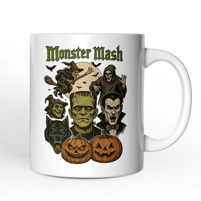 Monster Mash Classic Mug, Halloween Spooky Monsters Gift ...