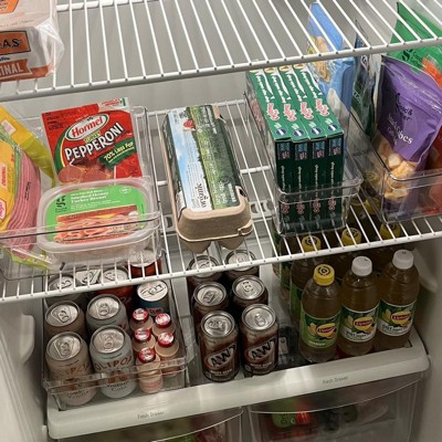 4pc Fridge & Pantry Bin Storage Set Clear - Brightroom™: Refrigerator ...