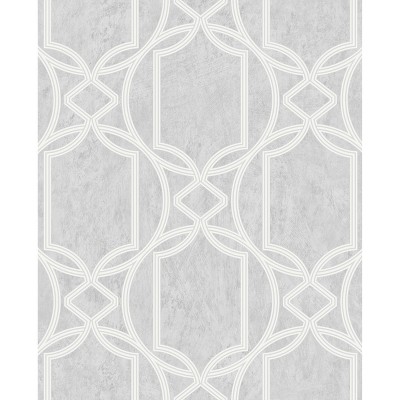 Deco Geo Soft Grey Wallpaper : Target