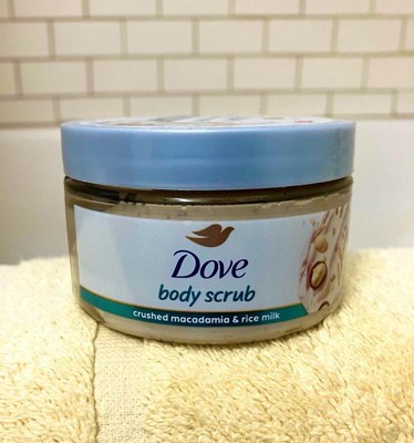 Dove Beauty Mini Body Scrub - Crushed Macadamia & Rice Milk - Travel ...